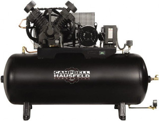 Campbell Hausfeld 10 hp 120 Gal Stationary Electric Horizontal Air ...