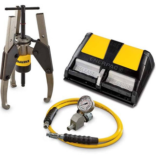 Enerpac 14 Ton, 13-25/32" Spread, Hydraulic Puller Set 12.6" Reach, 2 ...