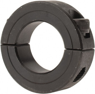 Climax 1" Bore, Steel, Two Piece Shaft Collar 1-3/4" Outside Diam, 1/2 ...