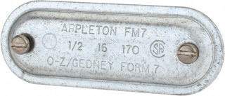 Hubbell Killark 1/2" Trade, Steel Conduit Body Cover Plate Use with ...