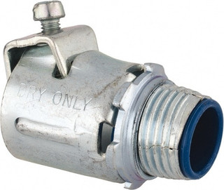Thomas & Betts 1/2" Trade FMC Conduit Connector Steel, Insulated ...