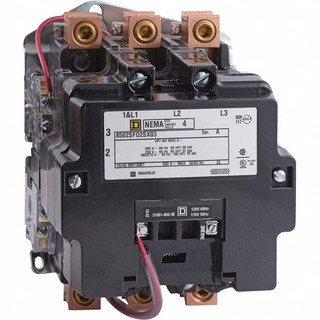 Square D 3 Pole, 110 Coil VAC at 50 Hz and 120 Coil VAC at 60 Hz, 135 ...
