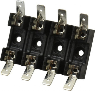 Bussmann 4 Pole, 300 VAC/VDC, 30 Amp, Bolt-in Fuse Block 1/4 Inch ...