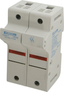 Ferraz Shawmut 2 Pole, 600 VAC/VDC, 30 Amp, DIN Rail Mount Fuse Holder ...