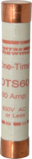 Ferraz Shawmut 300 VDC, 600 VAC, 60 Amp, Fast-Acting General Purpose ...