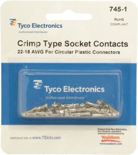 TE Connectivity Socket Contact Connector Kit 22 to 18 AWG Compatible ...