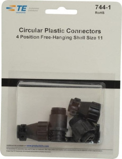 TE Connectivity Panel Mount Plug and Receptacle Kit 11 to 4 AWG ...