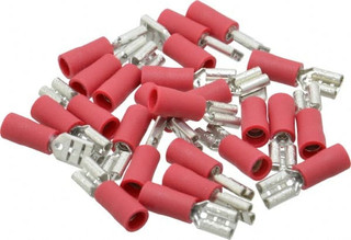IDEAL 22 to 18 AWG Fully Insulated Female Wire Disconnect Red, cUL ...