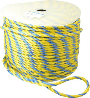 IDEAL 600 Ft. Long, 300 Lb. Load, Polypropylene Rope 3/8 Inch Diameter ...