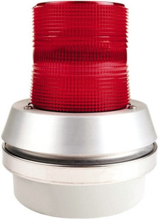 Edwards Signaling 24 VDC, LED, Red, Flashing Light 65 Flashes per min ...
