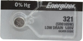 Energizer Size 321, Silver Oxide, Button & Coin Cell Battery 1.55 Volts ...