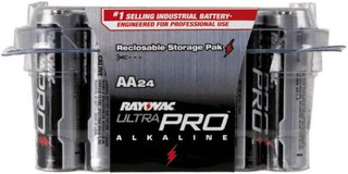 Rayovac 24 Qty 1 Pack Size AA, Alkaline, 24 Pack, Standard Battery 1.5 ...
