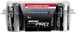 Rayovac 12 Qty 1 Pack Size D, Alkaline, 12 Pack, Standard Battery 1.5 ...
