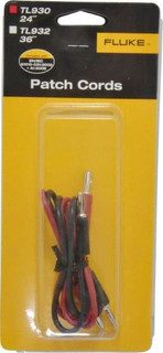 Fluke Black/Red Electrical Test Equipment Patch Cord Set Use with Test ...