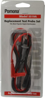 Pomona Electronics Black/Red Electrical Test Equipment Leads Set Use ...