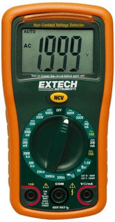 Extech EX310, CAT III, 600 VAC/VDC, Digital Manual Ranging Multimeter ...