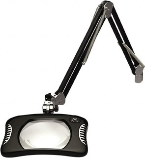 O.C. White 43 Inch, Gooseneck, Clamp on, LED, Black, Magnifying Task ...