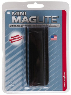 MAGLITE Leather Mini/Pocket Flashlight Belt Holster Black, Compatible ...
