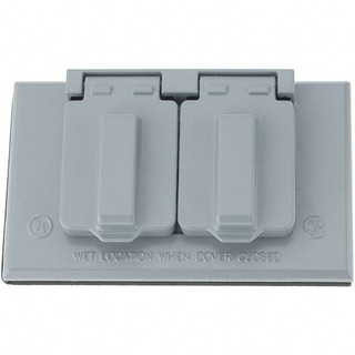 Leviton Polycarbonate Electrical Box Device Cover WP1D-GY - 32532277 ...