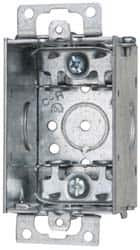 Crouse-Hinds 3 x 2 x 2-1/2" Steel Rectangular Switch Box 1 Gang, (7) 1/ ...