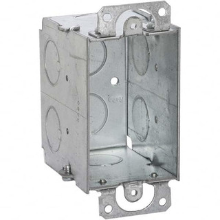 Hubbell RACO 4.22 x 2-1/4 x 2-3/4" Steel Rectangular Device Box 1 Gang ...