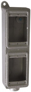 O-Z/Gedney Iron Rectangular Device Box 1 Gang, 3/4" Knockouts FS-2T-75 ...