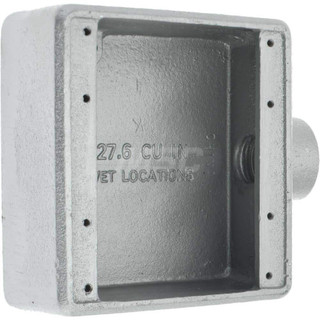 Thomas & Betts 2-3/4 x 2" Iron Rectangular Device Box 2 Gangs, (1) 3/4 ...