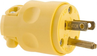 Leviton 125 VAC, 15 Amp, 5-15P NEMA, Straight, Self Grounding ...