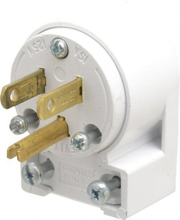 Leviton 125 VAC, 15 Amp, 5-15P NEMA, Angled, Self Grounding ...