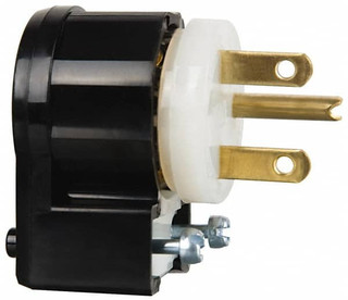 Leviton 250 VAC, 15 Amp, 6-15P NEMA, Angled, Self Grounding, Industrial ...