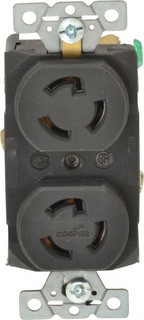 Cooper Wiring Devices 277 VAC, 15 Amp, L7-15R NEMA, Receptacle 2 Poles ...