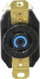 Hubbell Wiring Device-Kellems 120/208 VAC, 20 Amp, L21-20R NEMA, Self ...