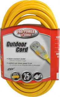 Southwire 25 ft., 12/3 Gauge/Conductors, Yellow Indoor & Outdoor ...