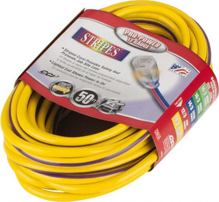 Southwire 50 ft., 12/3 Gauge/Conductors, Yellow/Purple Outdoor ...