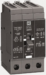 Square D 40 Amp, 480Y/277 V, 3 Pole, Bolt On Miniature Circuit Breaker ...