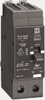 Square D 20 Amp, 480Y/277 V, 2 Pole, Bolt On Miniature Circuit Breaker ...