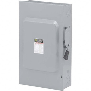 Square D 200 Amp, 240 V, 2 Pole Fused Safety Switch NEMA 1, 15 hp at ...