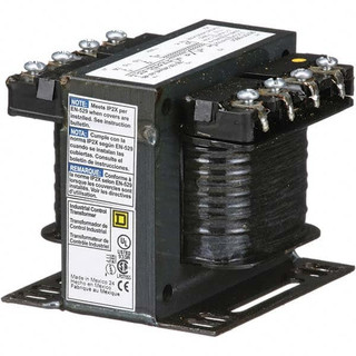 Square D 1 Phase, 100 VA, Control Transformer 50/60 Hz, 131°F Temp Rise ...