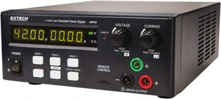 Extech 160 Watt, 10 Amp, 120 VAC Input, 42 VDC Output, Benchtop Power ...