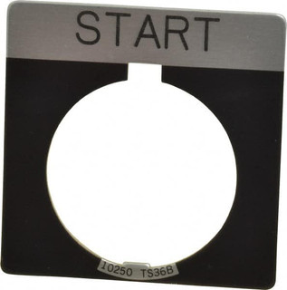 Eaton Cutler-Hammer Square, Legend Plate - Start Black Background, 30-1 ...