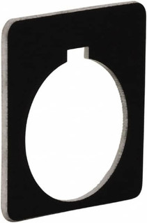 Schneider Electric Square, Plastic Legend Plate - Blank Black ...