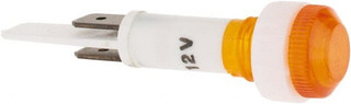 ACI Advance Controls, Inc. 12 V Amber Lens Indicating Light Round Lens ...