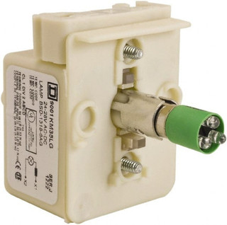 Schneider Electric 24-28 VAC, 24-28 VDC Green Lens LED Light Module ...