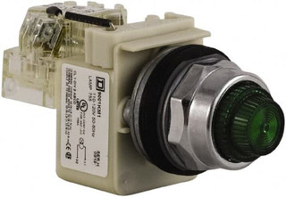 Schneider Electric 120 VAC Green Lens Indicating Light Screw Clamp ...