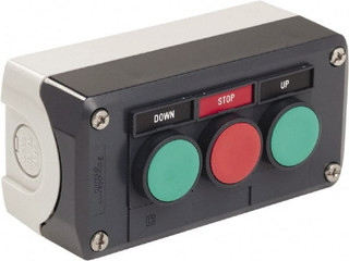 Schneider Electric 3 Operator, Flush Pushbutton Control Station Up-Stop ...