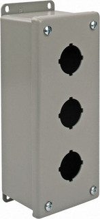 nVent HOFFMAN 3 Hole, 1.2 Inch Hole Diameter, Steel Pushbutton Switch ...