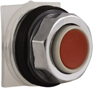 Schneider Electric 30mm Mount Hole, Extended Straight, Pushbutton Switch Only Round, Red ...