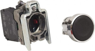 Schneider Electric 22mm Mount Hole, Pushbutton Switch with Contact ...
