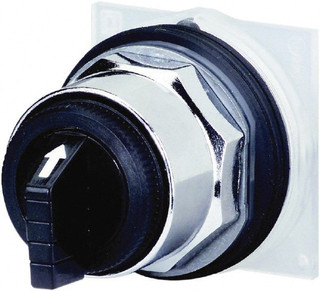 Schneider Electric 30mm Mount Hole, 3 Position, Knob and Pushbutton ...