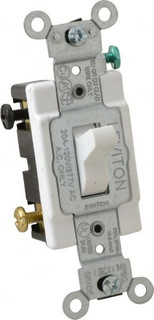 Leviton 3 Pole, 120 to 277 VAC, 20 Amp, Commercial Grade Toggle Three ...